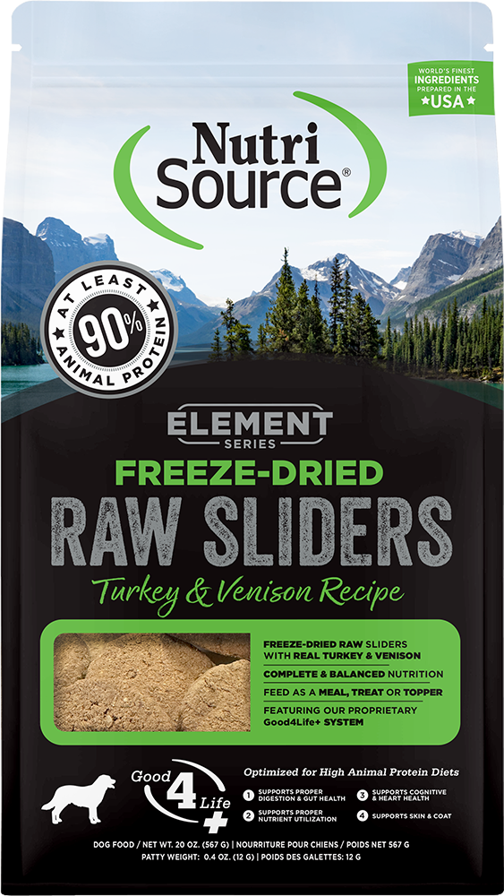 NutriSource Element Series Freeze-Dried Turkey & Venison Recipe ...